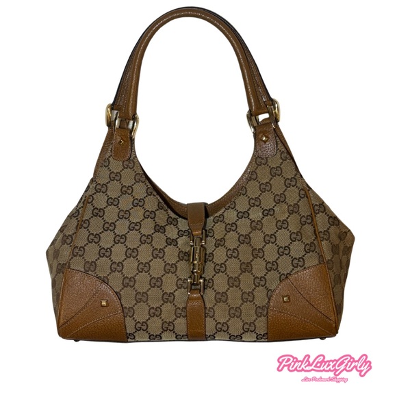 Gucci | Bags | Vintage Gucci Jackie Monogram Bag Dustbag Included ...